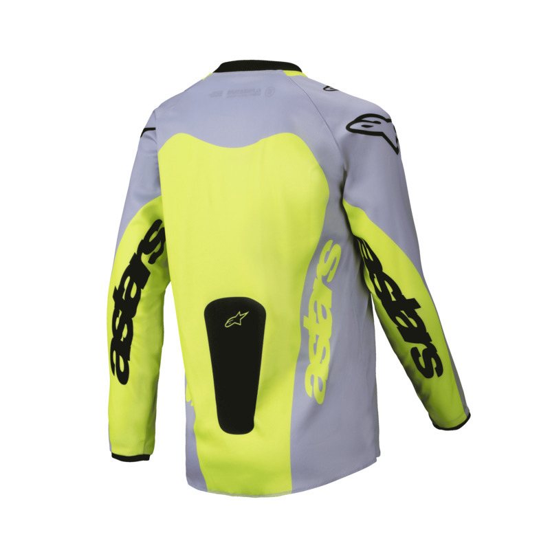 Alpinestars 2025 Youth Racer Veil Jersey - Grey/Fluro Yellow